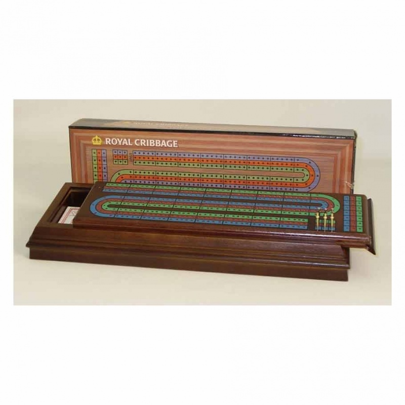 Buy Cribbage Box Set (Walnut) Online - Includes Cards and Rules by ...
