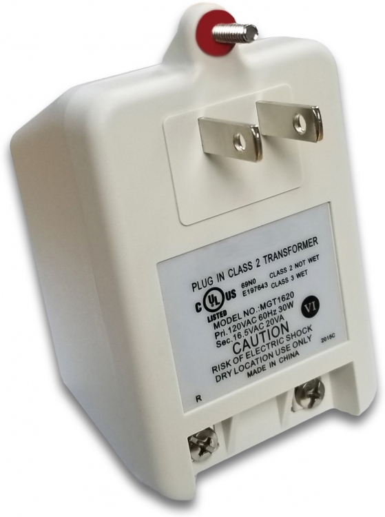 Plug-In Transformer-16Vac-20Va. (U.L. Listed--Class Ii) Secondary ...