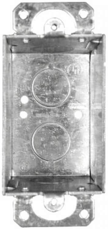 1 Gang Electr. Flush Handy Box. Gangable Switch Box - Steel 2.50" Depth