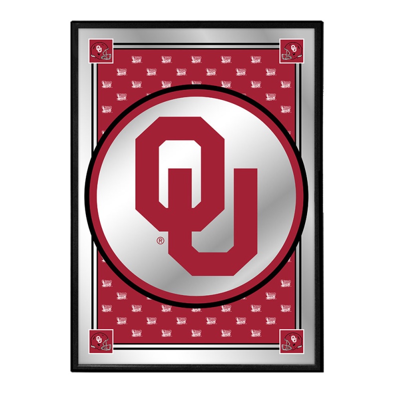 Oklahoma Sooners: Team Spirit, Ou Framed Mirrored Wall Sign