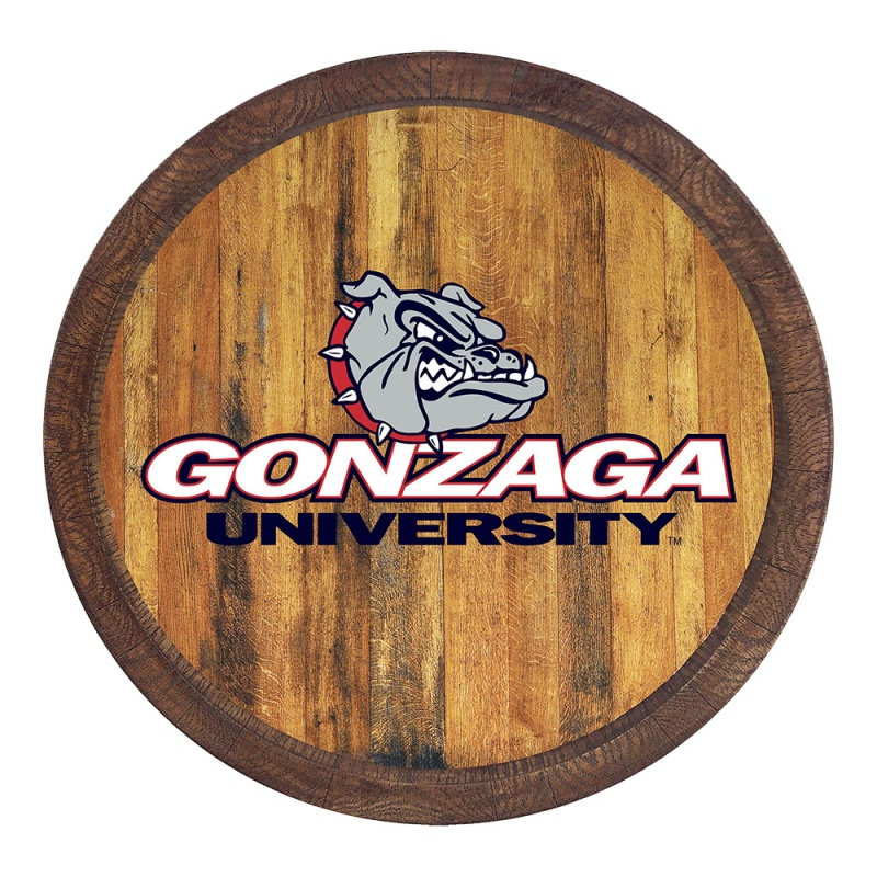 Gonzaga Bulldogs: "Faux" Barrel Wall Sign