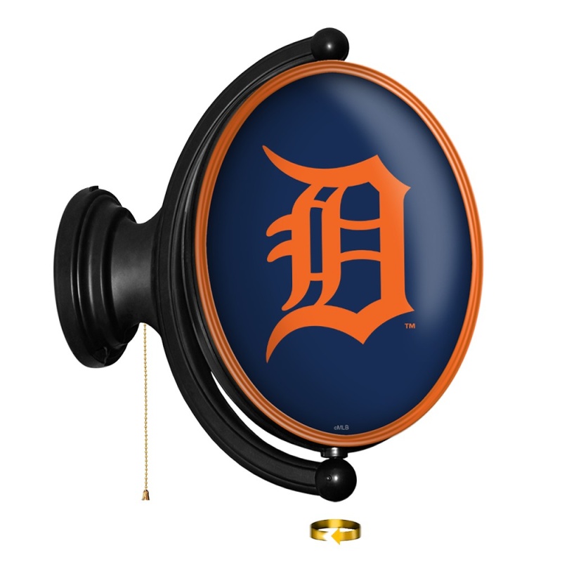 Detroit Tigers: Original Oval Rotating Lighted Wall Sign