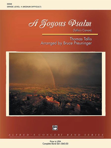 Buy A Joyous Psalm Conductor Score & Parts Online - Alfred Concert Band