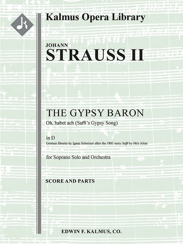 Buy The Gypsy Baron Conductor Score & Parts Online