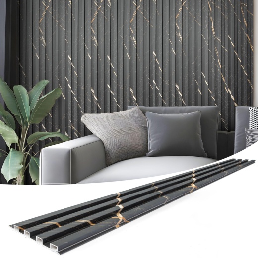 Art3d 8-Pack 96 X 6 Inch Wood Slat Wall Panel For Interior Wall Decor ...