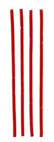 12 Inch L X 6Mm - Red Chenille Stems - 25Ea/Bag