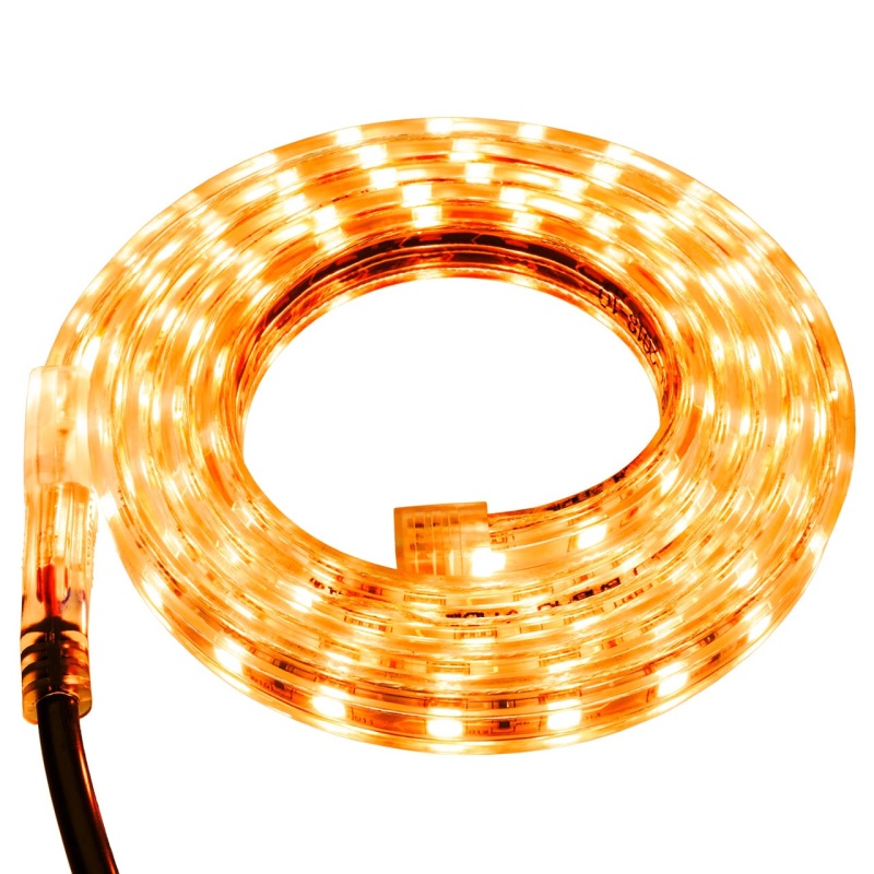 Yellow Led Strip Light - 120 Volt - High Output (Smd 5050) - Custom Cut