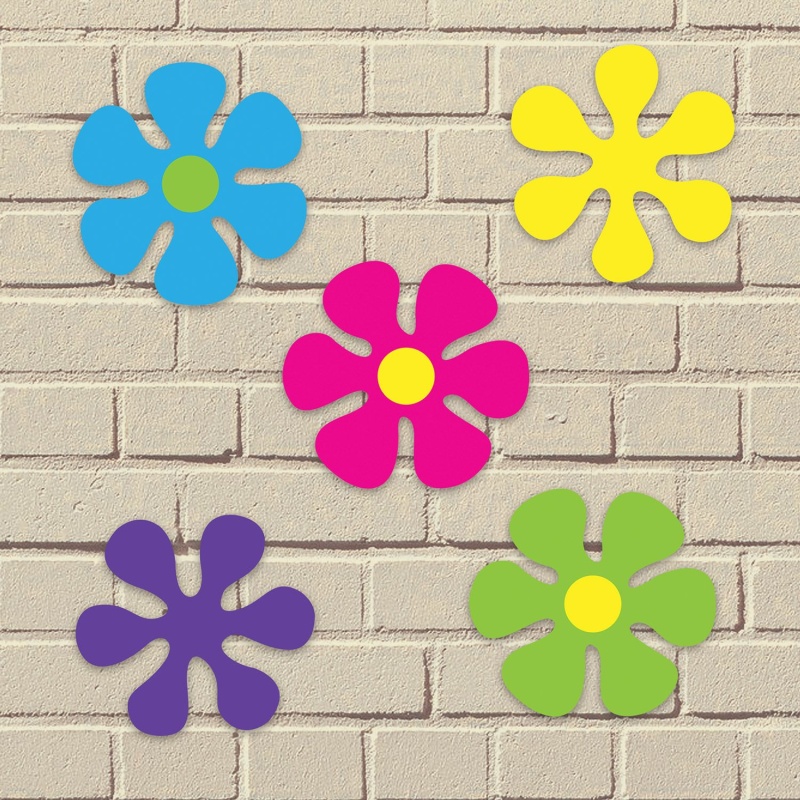 Mini Retro Flower Cutouts