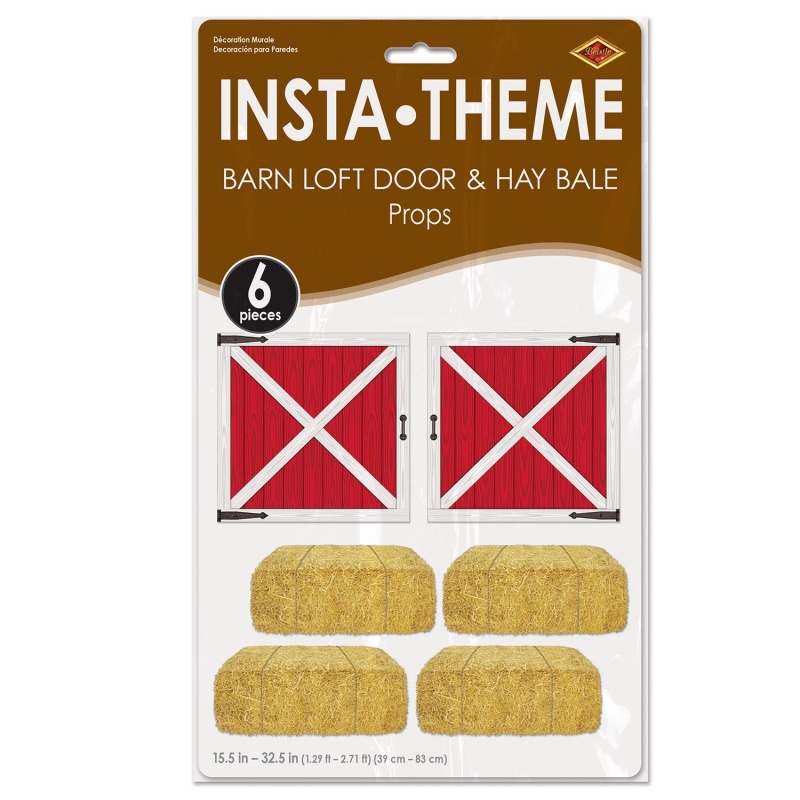 Barn Loft Door & Hay Bale Props