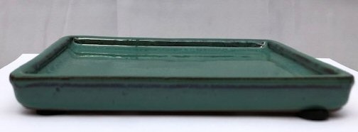 Ceramic Humidity Drip Tray for Bonsai Trees - Rectangle 7.0 x 5.25 inches