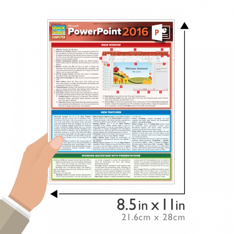 Microsoft Powerpoint 2010 Advanced Quick Reference Guide Cheat Sheet ...