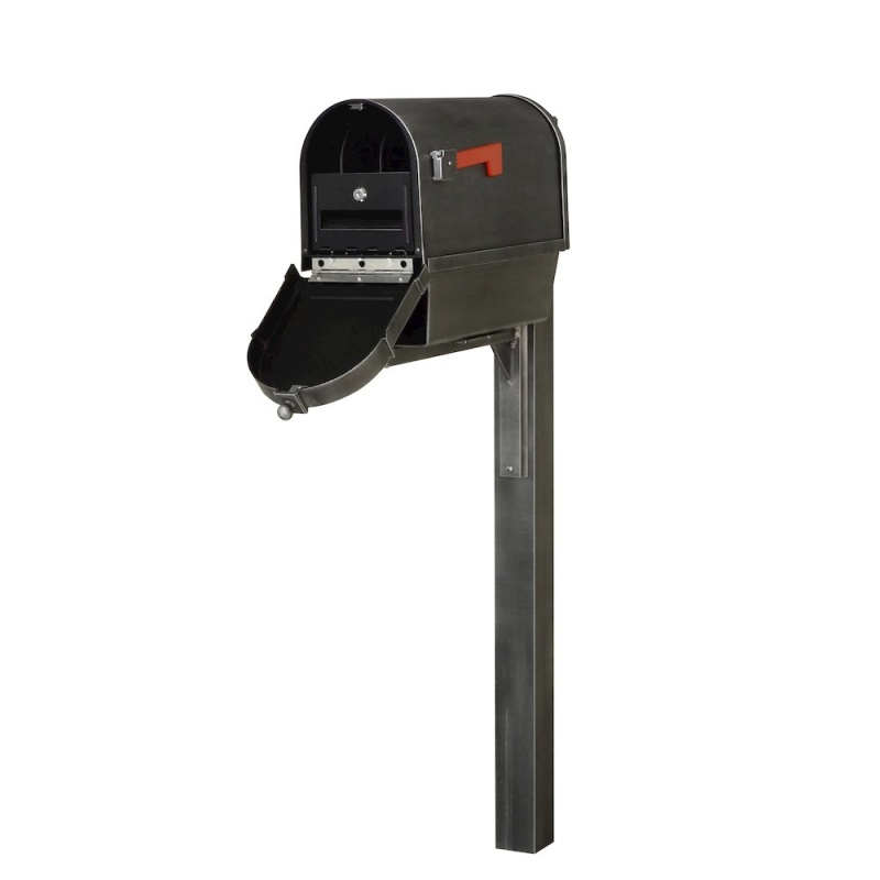 Berkshire Curbside Mailbox with Locking Insert and Newspaper Tube