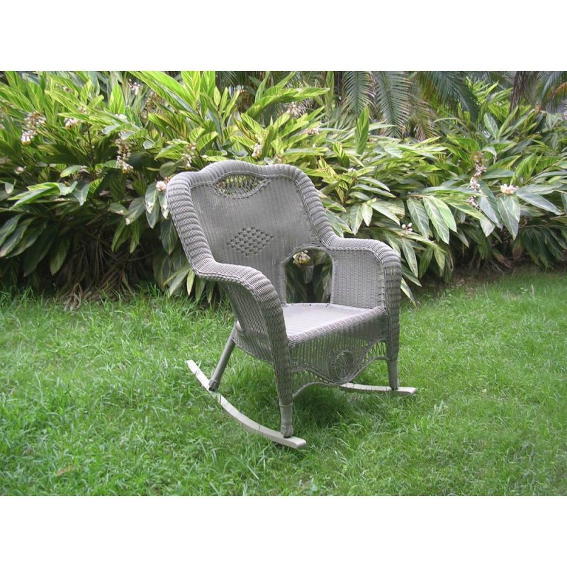 International Caravan Resin Wicker Indoor/Outdoor Rocker - New Arrivals