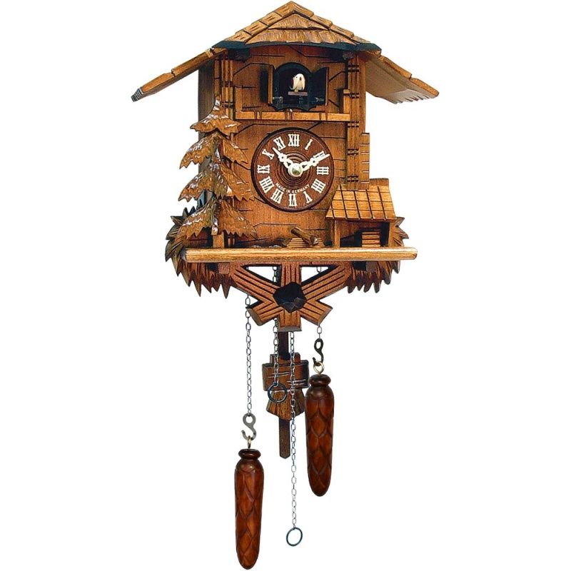 Engstler Battery Operated Cuckoo Clock Full Size 11H x 10.75W x 6.25D ...
