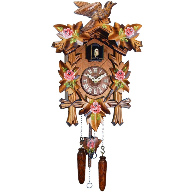 Engstler Full Size Battery Operated Cuckoo Clock 14H x 9.5W x 6.5D