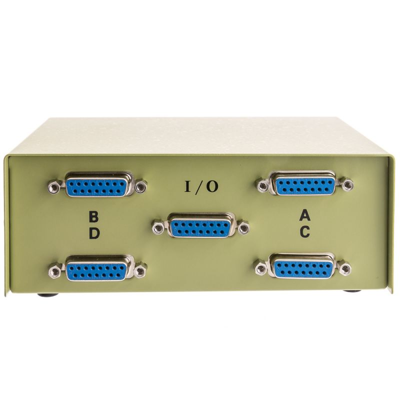 Apple/Mac, Ab 4 Way Switch Box, Db15 Female