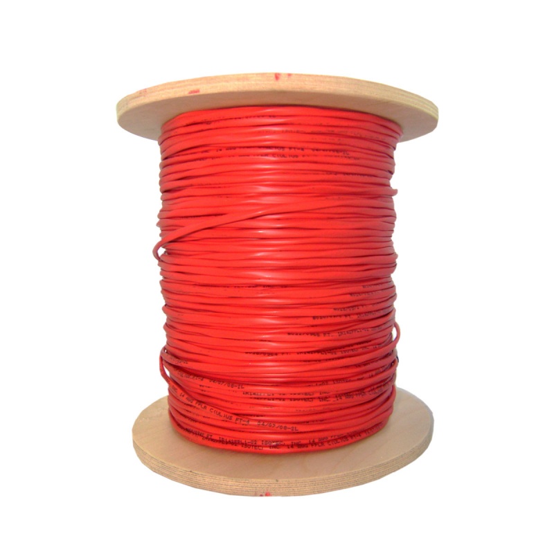 Buy 1000 Foot Red Plenum Fire Alarm Cable, 14/4, Solid, FPLP, Spool Online
