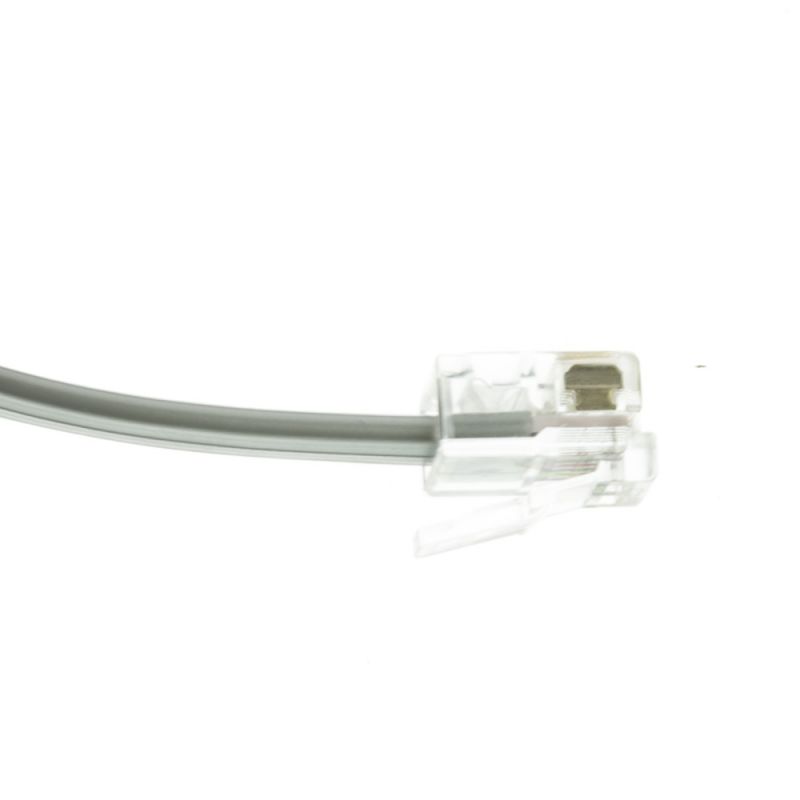 Rj12 6-Pin Phone Cable - 1 Ft, Flat Rj12 Patch Cord