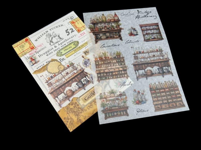 Buy Vintage Apothecary Sticker Sheets Online - Exclusive Collectible ...