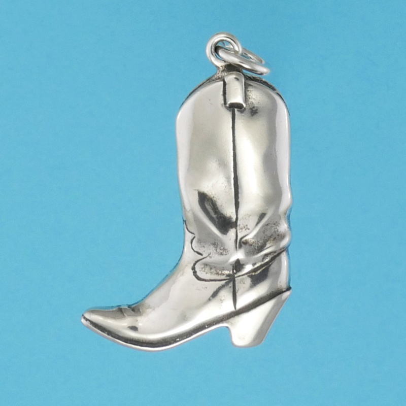 Buy Cowboy Boot Charm Online | Sterling Silver Boot Jewelry by Charmworks
