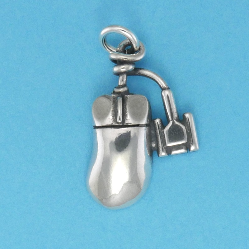 Buy Computer Mouse Charm Online - Sterling Silver Tech Accessory