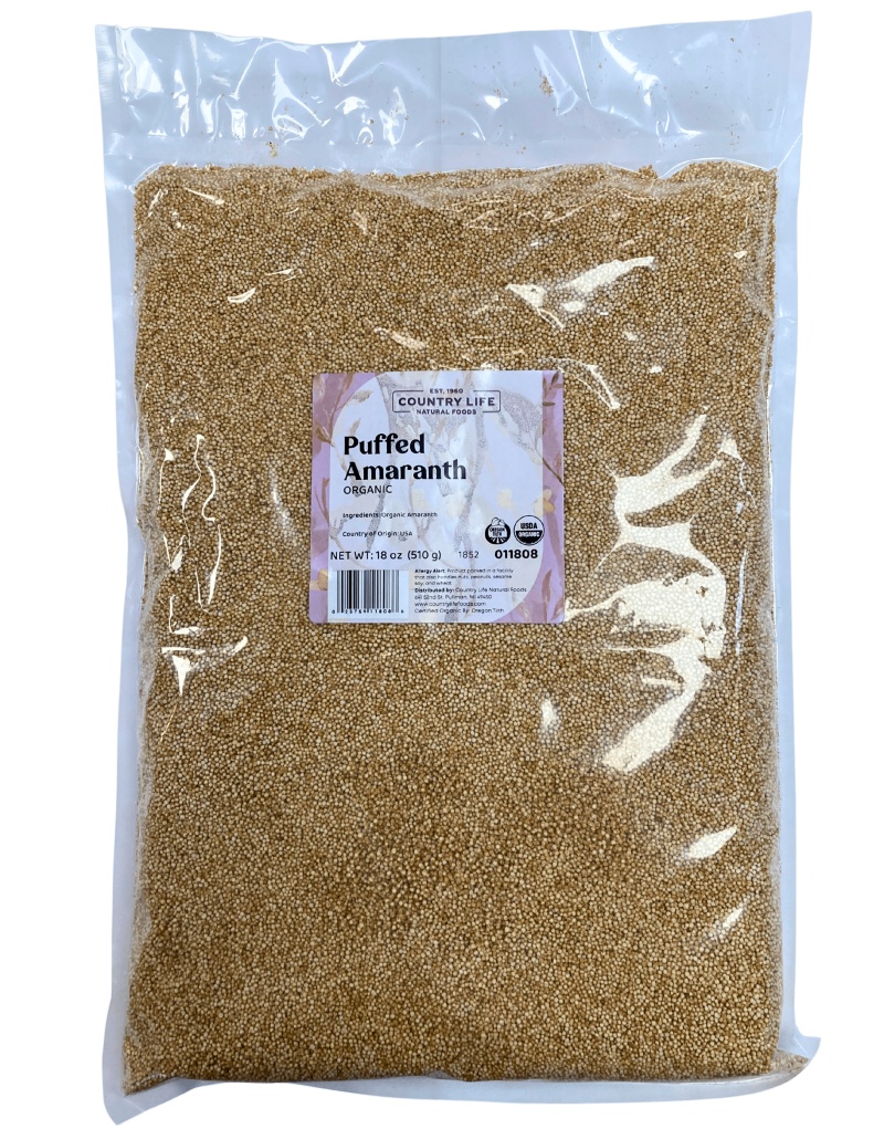 Organic Puffed Amaranth - Nutrient-Rich Superfood