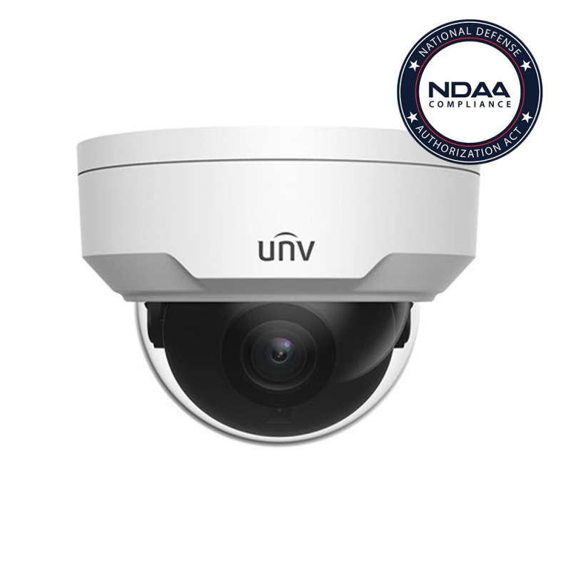 Uniview 4Mp Dome Ip Camera, 2.8Mm Fixed Lens, Vandal-Resistant, Ir ...