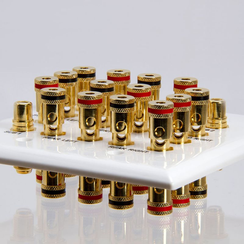 Cmple - 7.2 Surround Sound System Speaker Wall Plate, Home Theater Wall ...