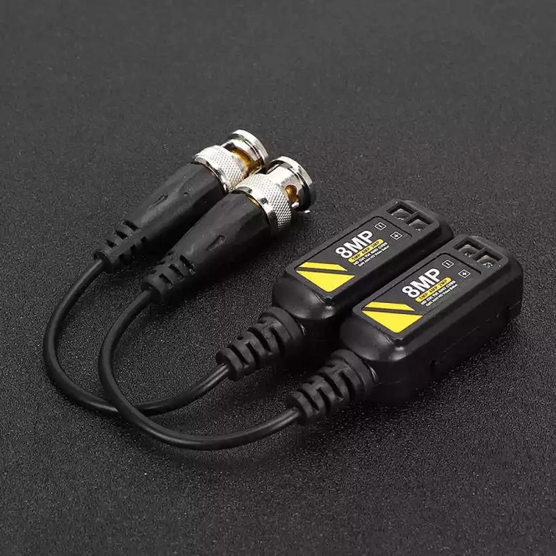 8Mp/4K Passive Hd Bnc Video Balun Transmitter Utp Ahd/Tvi/Cvi/Cvbs Cable Connectors 720P/960P ...