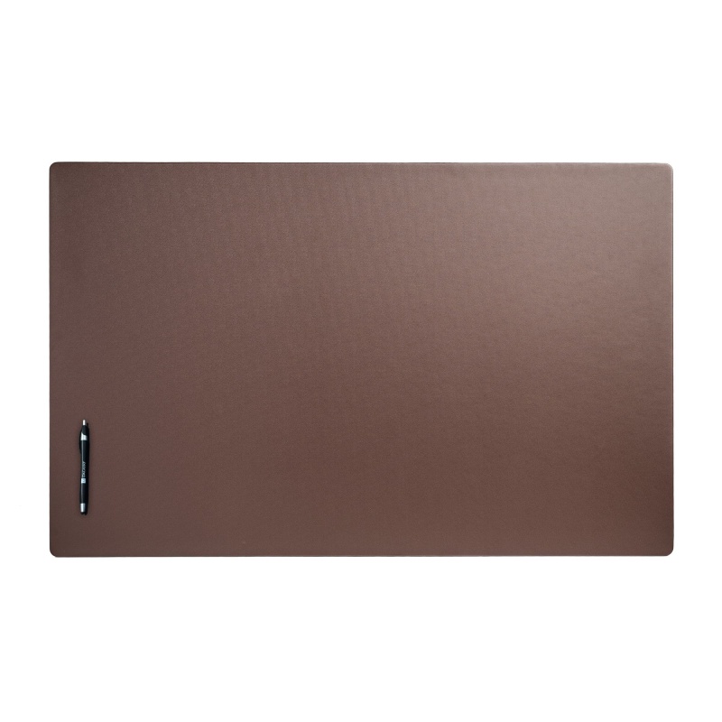 Buy Chocolate Brown Leatherette 38" x 24" Desk Mat Without Rails Online
