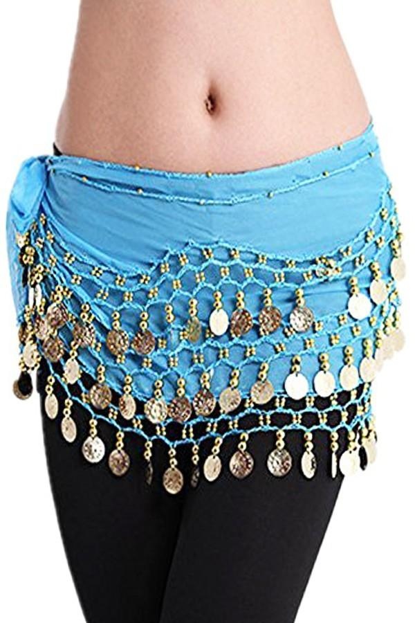 Belly Dancer Gold Coin Hip Scarves