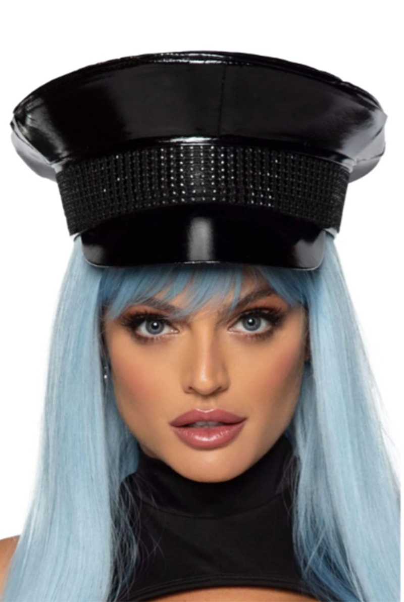 Buy Rhinestone Trimmed Military Hat Online - Donna Di Capri