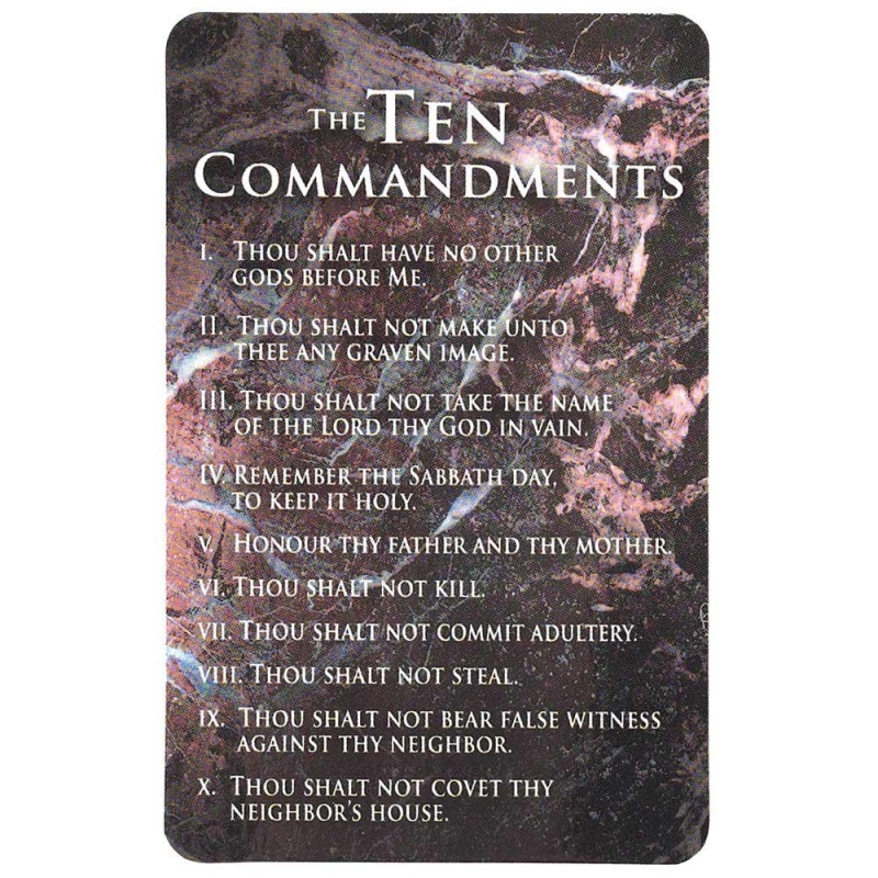 Buy Ten Commandments Pocket Bookmark Pack Online