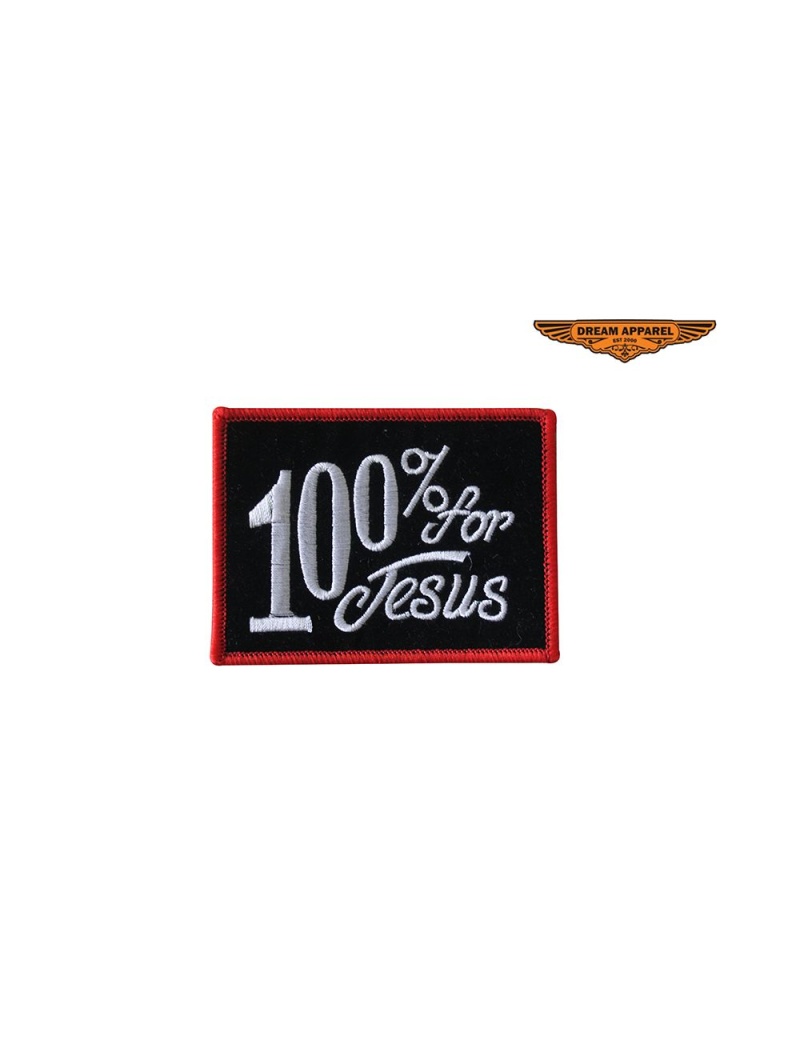 Buy 100% Jesus Patch Online - Wear Your Faith with Pride