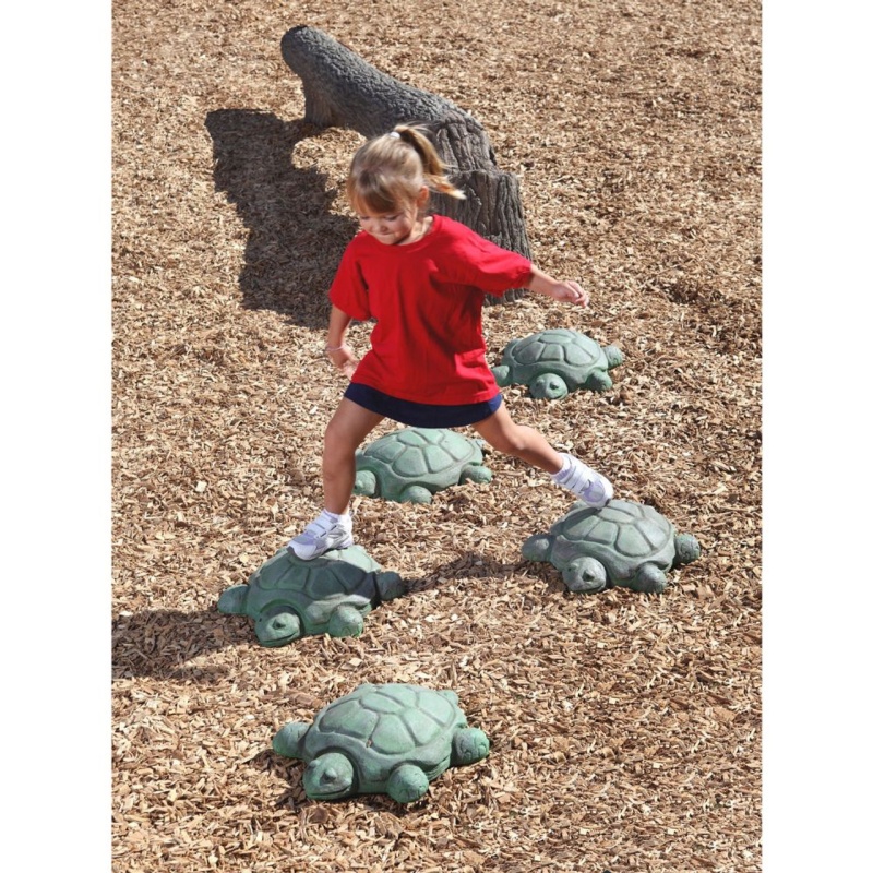 Playground Stepping Turtles - Set Of 5