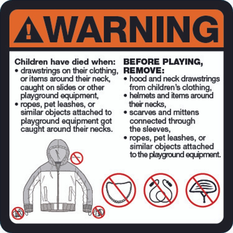 Strangulation Warning Label