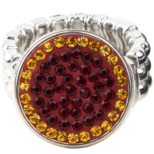 Stretch Snap Ring - Siam/Topaz (Ruby/Pumpkin) - Buy Online