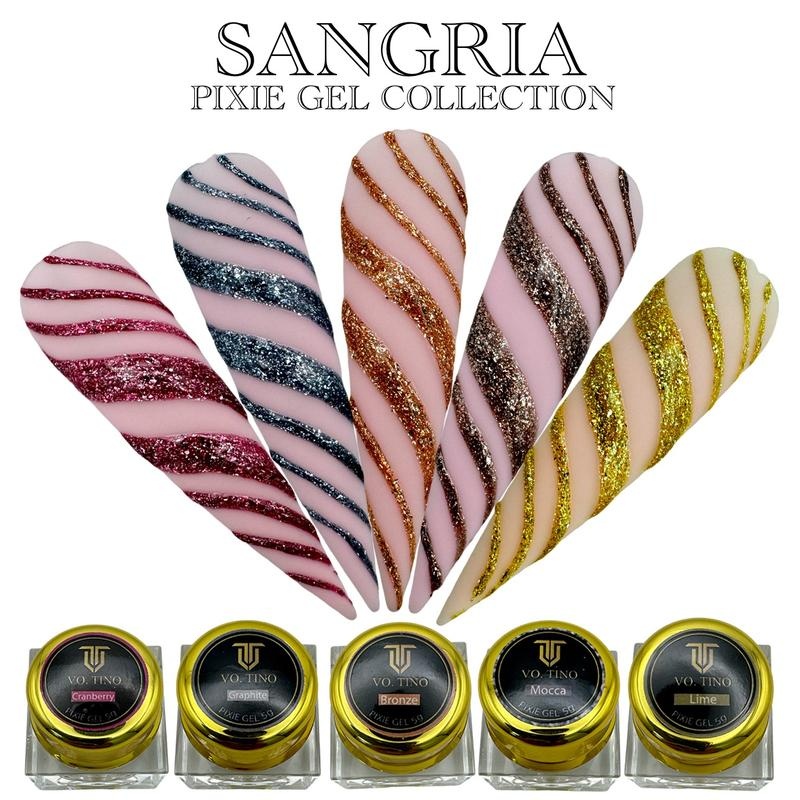 Tino Vo Pixie Gel - Sangria Pixie Gel Collection of 5 Colors