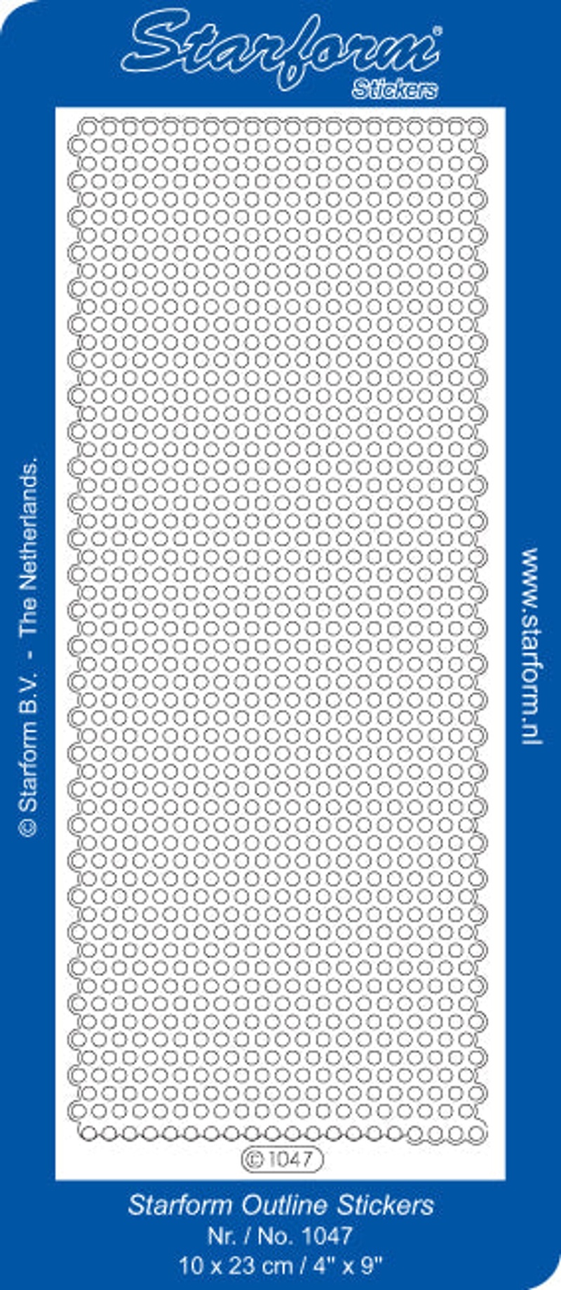 Starform Deco Stickers Circles Gold - Single Mesh Sheet of Circle Designs