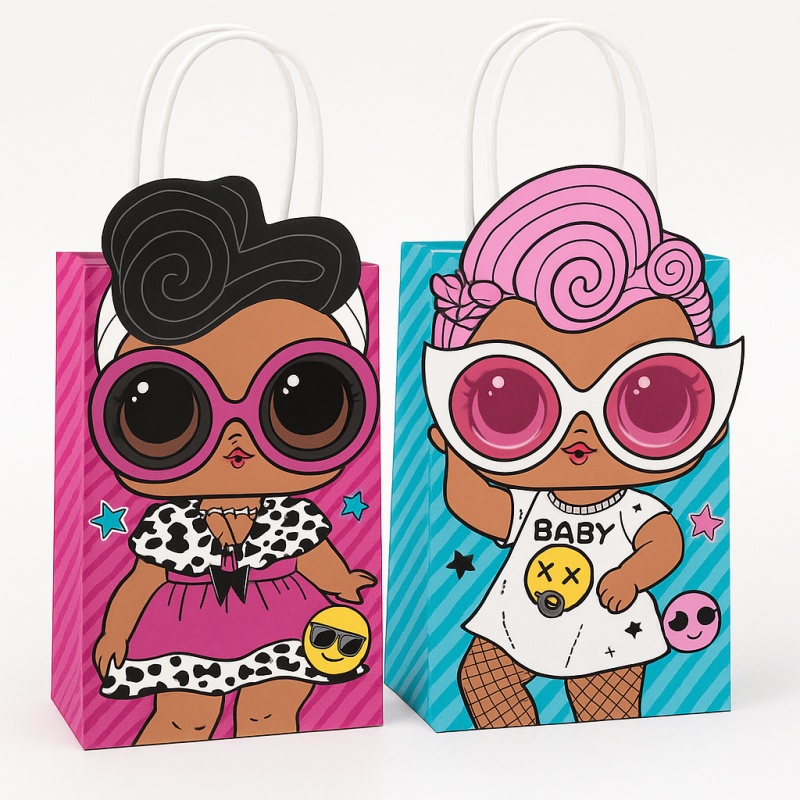 Lol Surprise! Create Your Own Customizable Kraft Gift Bags, 8 Pack