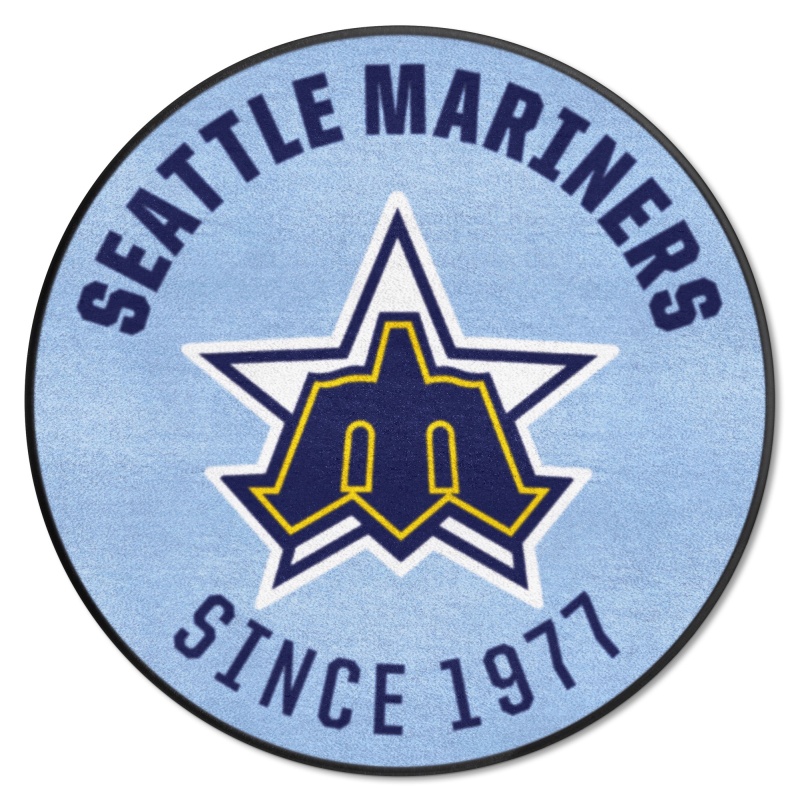Seattle Mariners Retro Roundel Mat - 27" Diameter - Officially Licensed ...