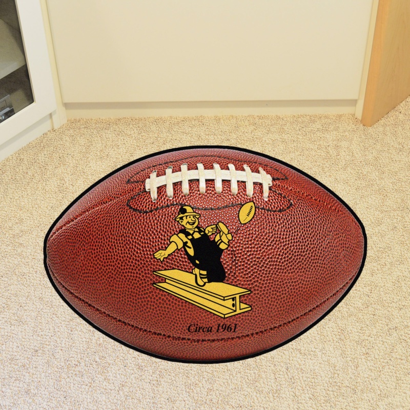 Pittsburgh Steelers Football Mat - Retro Collection