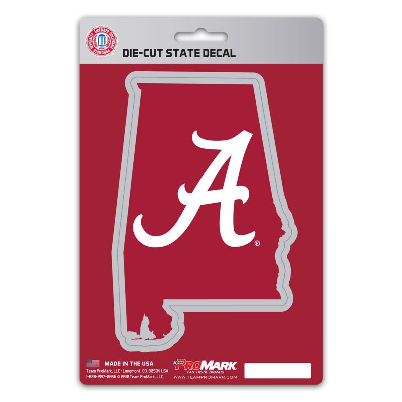 Alabama Crimson Tide State Shape Decal - Officially Licensed Vinyl ...