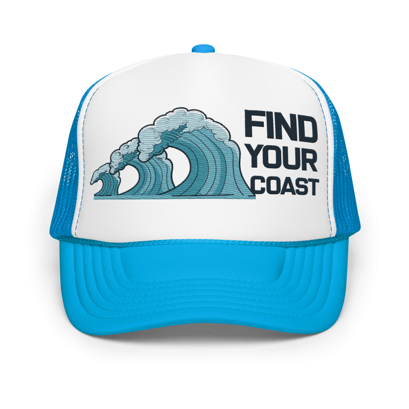 Buy Find Your Coast Wave Foam Trucker Hat Online - Coastal Style Hats
