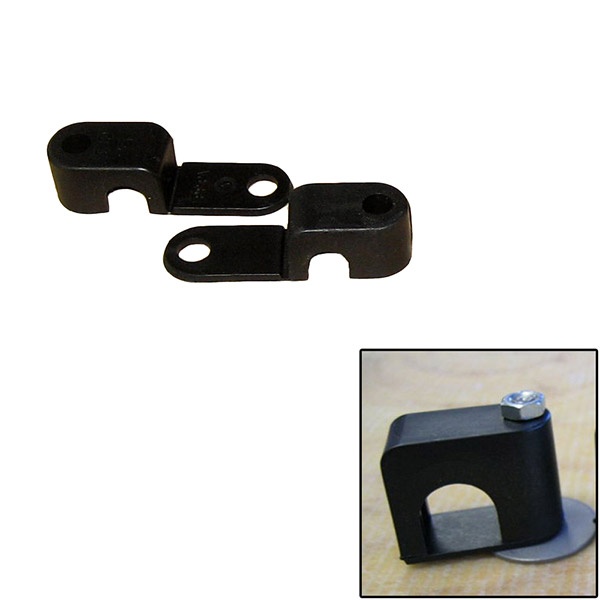 Buy Weld Mount Single Poly Clamp Online - 1/4 Inch x 20 Studs, 3/8 Inch OD
