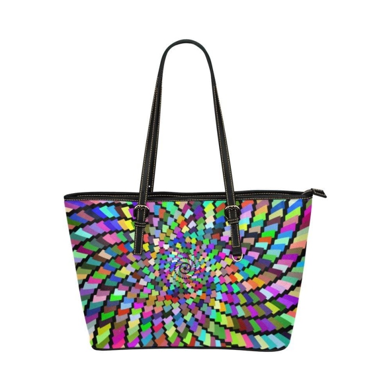 Buy Color Wheel Tote Bag Online - Stylish PU Leather Handbag
