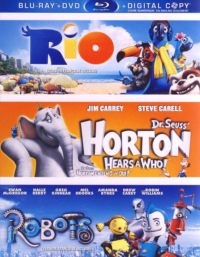 Rio / Dr. Seuss Horton Hears A Who / Robots (Blu-Ray+Dvd+Dc) (Blu-Ray ...