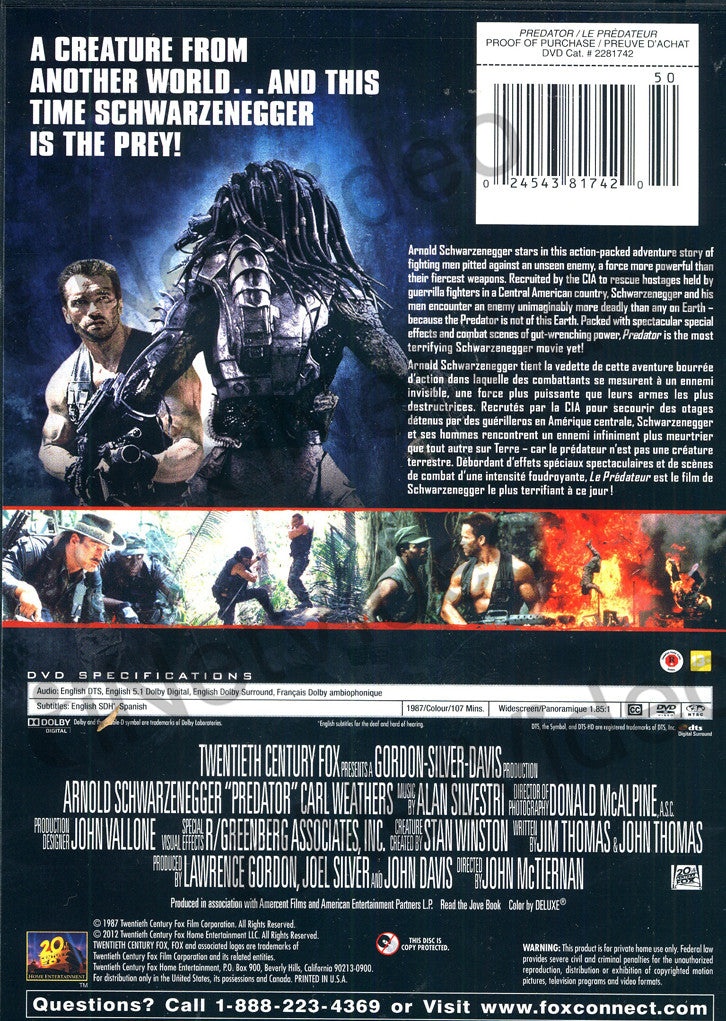 Predator (Le Predateur)(Widescreen Edition)(Bilingual)