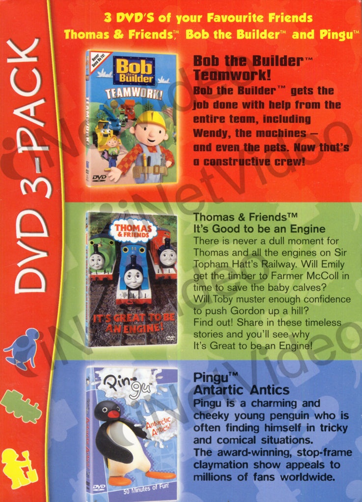 Family Fun Pack (Thomas & Friends, Bob The Builder & Pingu) (Volume 1 ...
