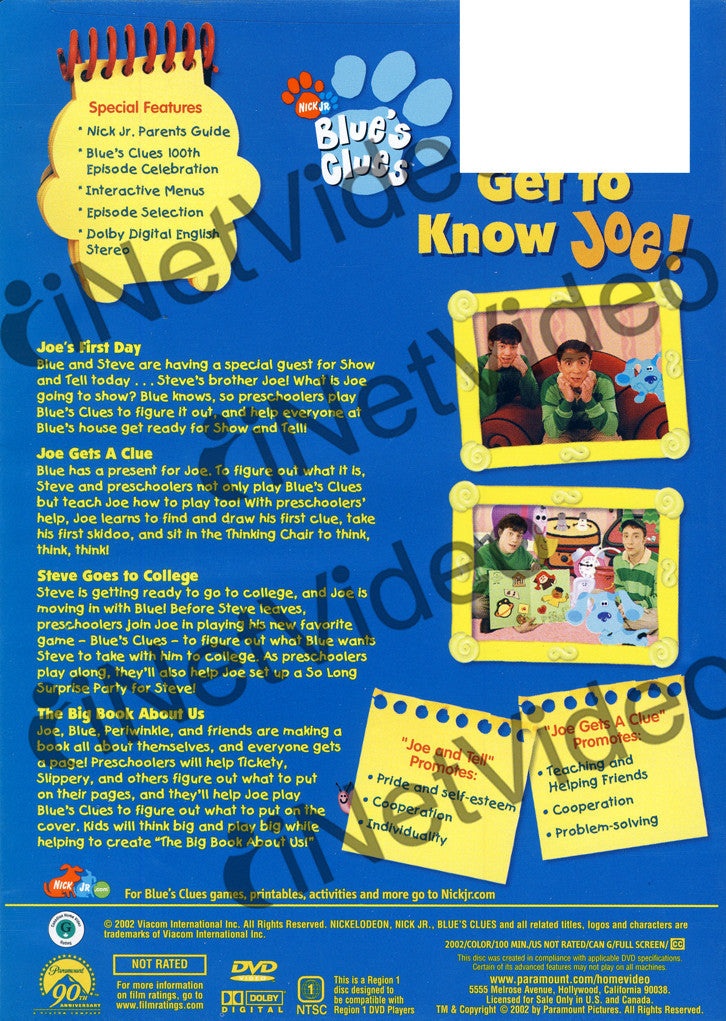 Blue's Clues - Get To Know Joe